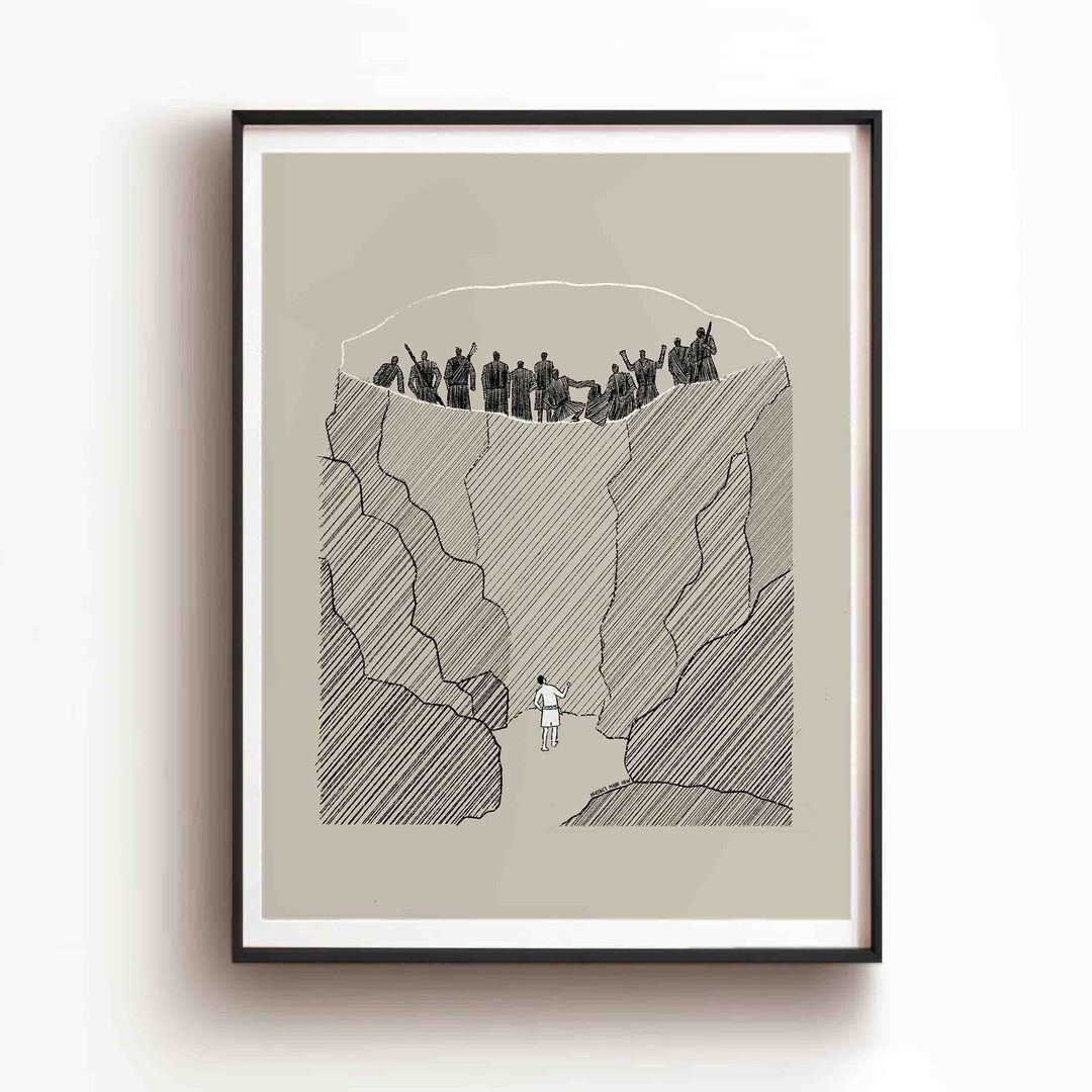 Joseph Thrown Into the Pit DIGITAL DOWNLOAD, Christian Bible Art Modern ...