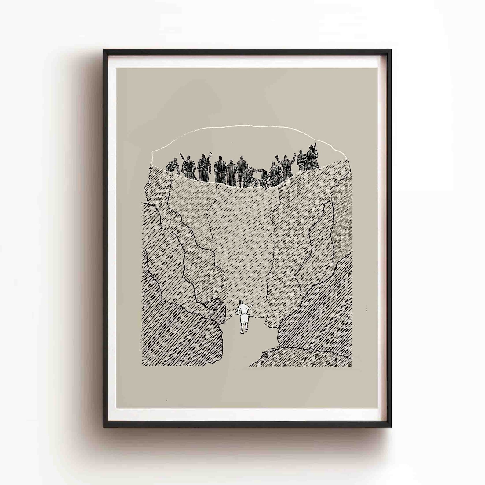 Joseph Thrown Into the Pit DIGITAL DOWNLOAD, Christian Bible Art Modern ...