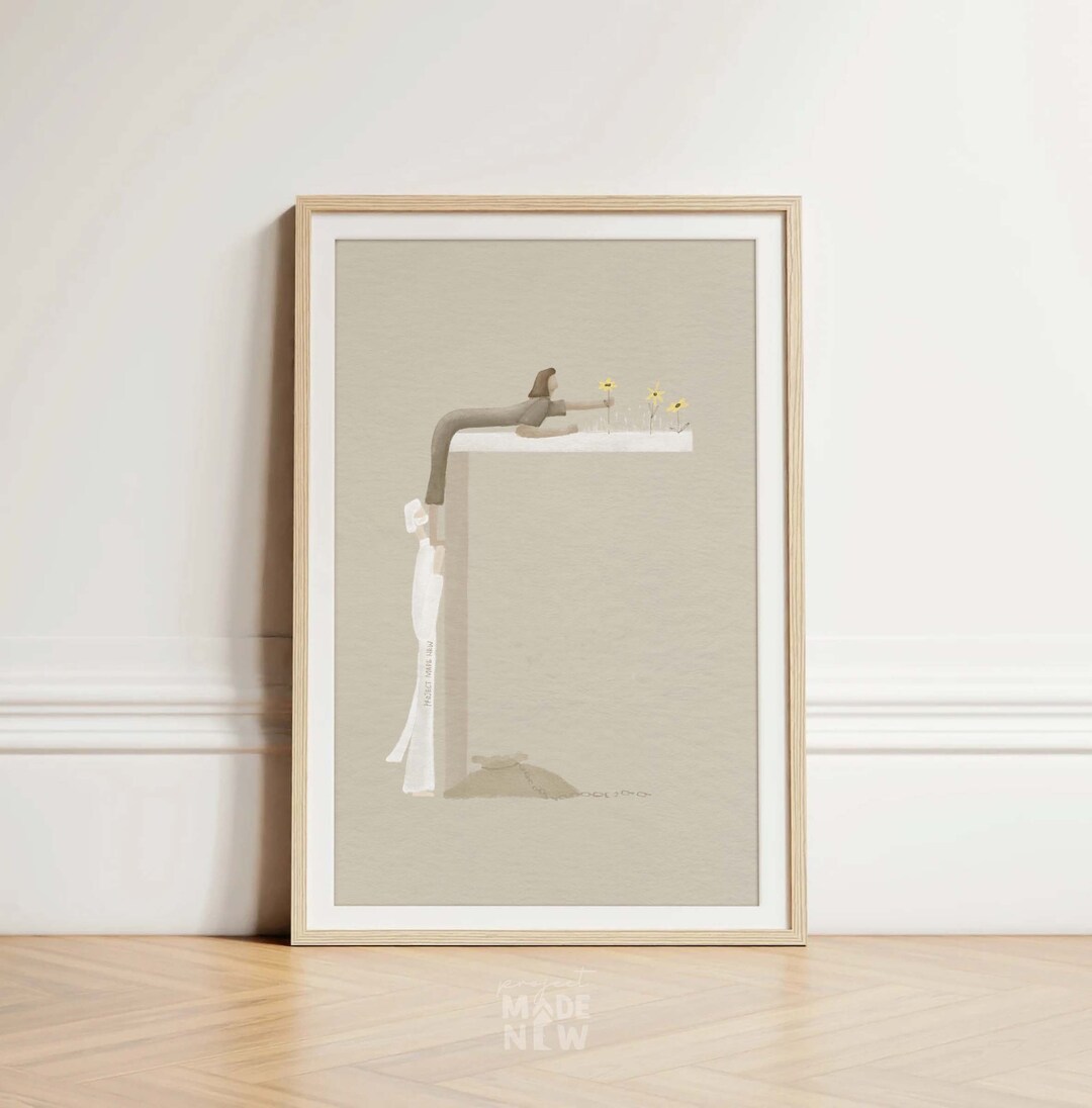 Jesus Lifting Woman Up, DIGITAL DOWNLOAD, God Healing Christian Modern ...