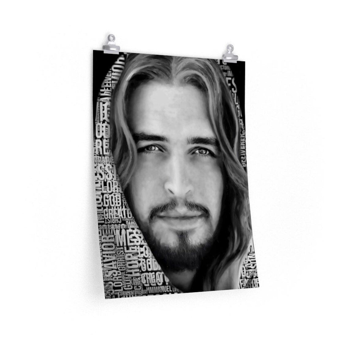 Jesus Christ Portrait Print Jesus Painting Jesus Portrait | Etsy