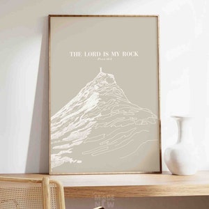 The LORD is My Rock DIGITAL DOWNLOAD, Set of 3 Psalm 18:2 Christian ...