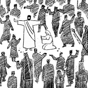 Cast the First Stone DIGITAL DOWNLOAD, Jesus Saves a Sinful Woman Bible ...