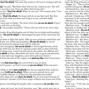 Do Not Be Afraid Bible Verses on Fear DIGITAL DOWNLOAD Christian Wall ...