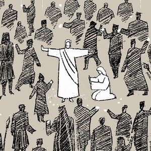 Cast the First Stone DIGITAL DOWNLOAD, Jesus Saves a Sinful Woman Bible ...