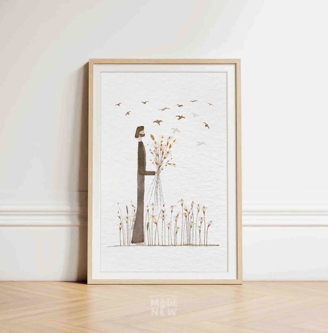 Lilies of the Field Birds in the Air DIGITAL DOWNLOAD, Christian Modern ...