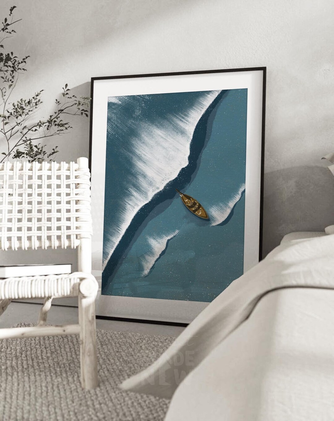 Peace Be Still DIGITAL DOWNLOAD, Subtle Christian Modern Art, Jesus ...