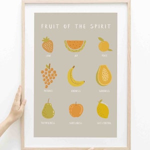 Fruit of the Spirit DIGITAL DOWNLOAD, Love Joy Peace, Christian Bible ...