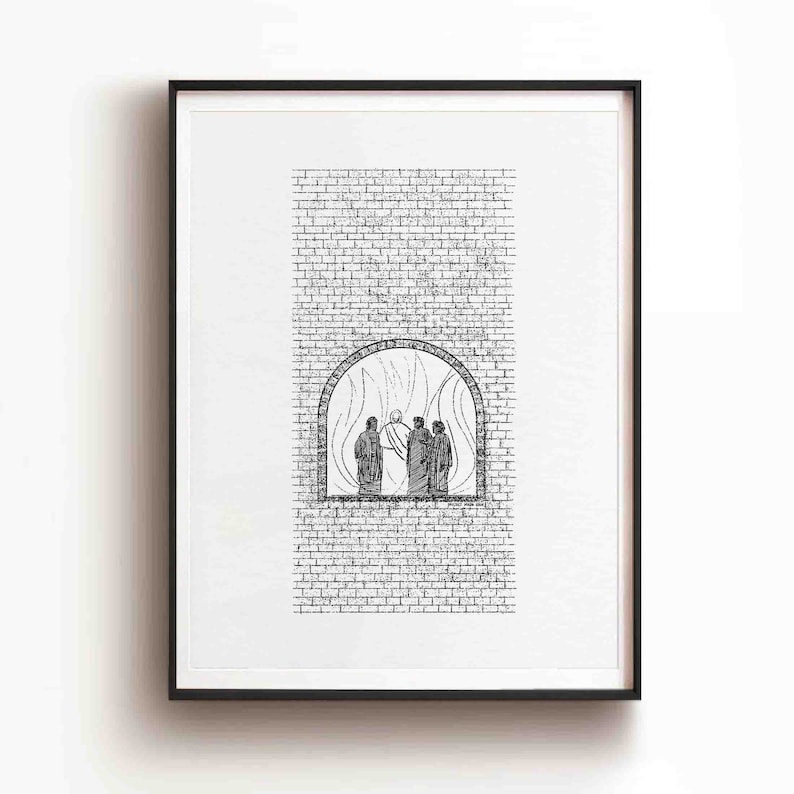 The Fiery Furnace DIGITAL DOWNLOAD Shadrach Meshach Abednego - Etsy