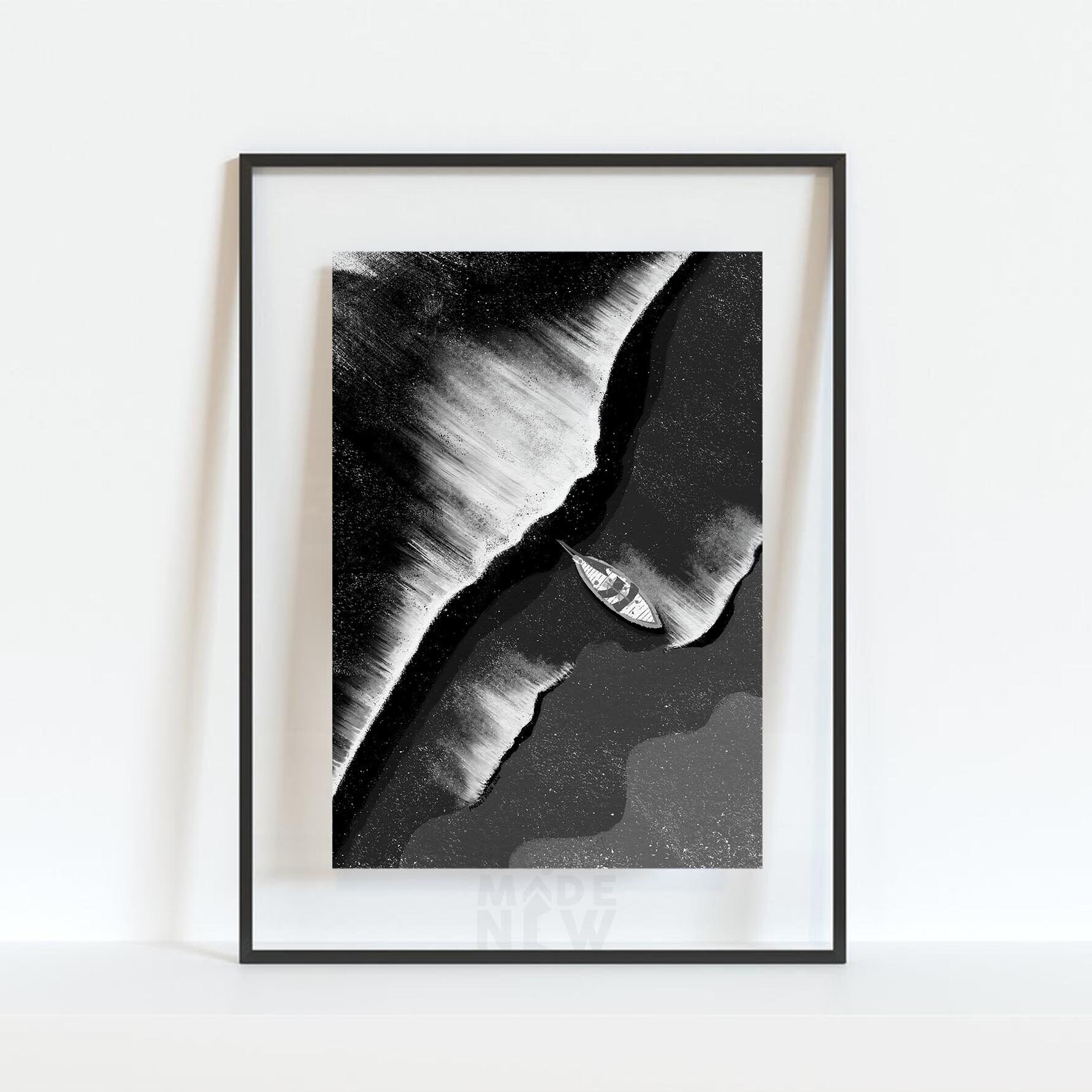 Peace Be Still DIGITAL DOWNLOAD, Subtle Christian Modern Art, Jesus ...