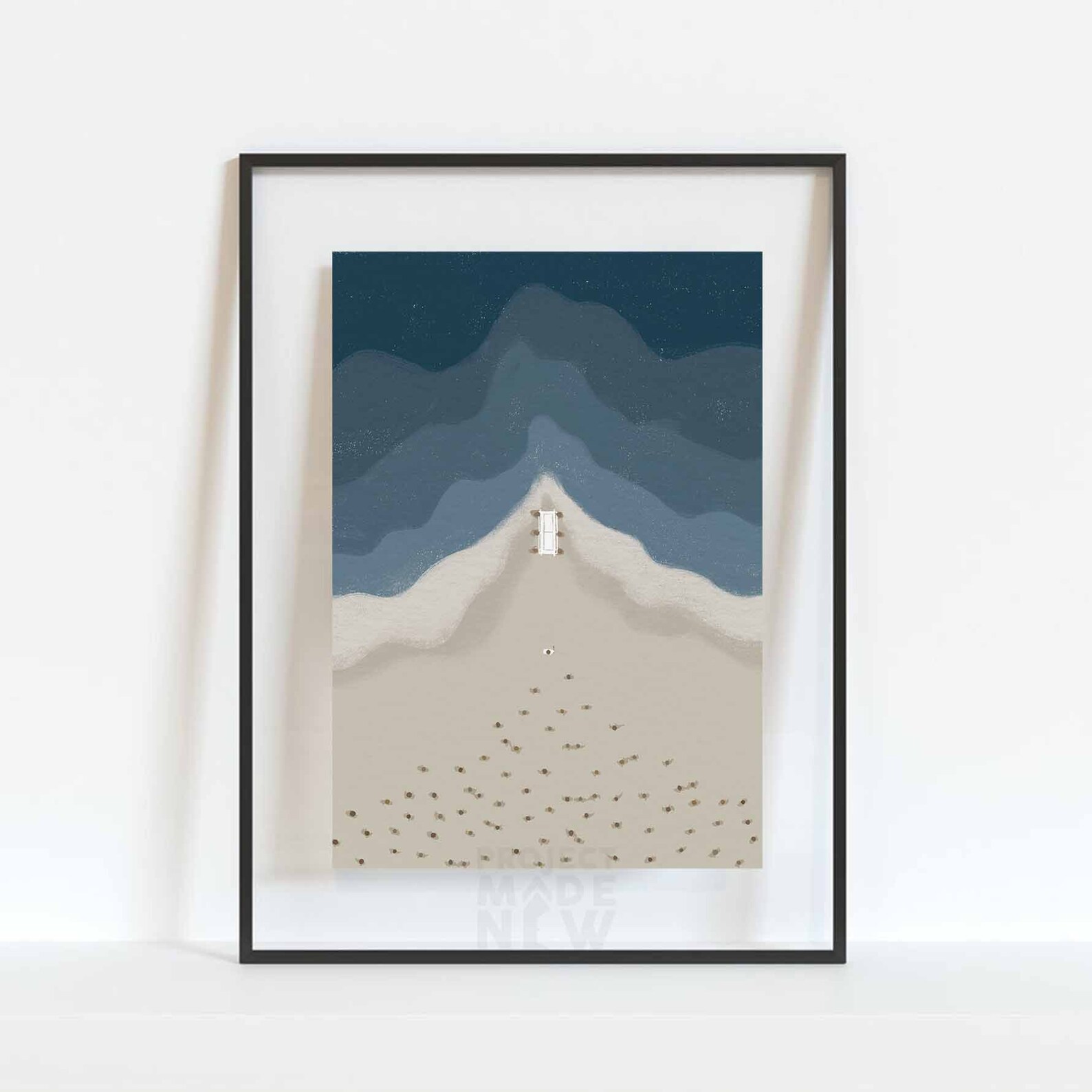 Crossing the Jordan DIGITAL DOWNLOAD, Christian Modern Bible Art, Moses ...