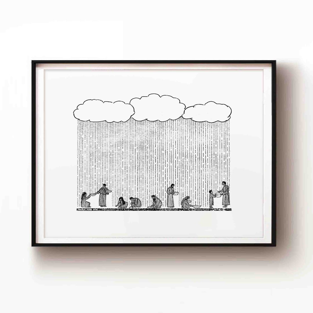 Rain Down Manna, DIGITAL DOWNLOAD, Bread From Heaven, God Provides ...