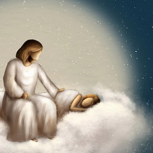 Christian DIGITAL DOWNLOAD PRINTABLE, Jesus Sleep Painting Art, Bible ...