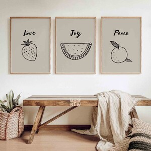 Fruit of the Spirit DIGITAL DOWNLOAD, Set of 9 Christian Bible Wall Art ...