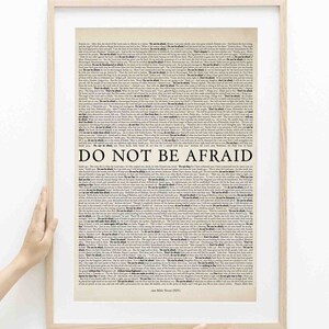 Do Not Be Afraid Bible Verses on Fear DIGITAL DOWNLOAD Christian Wall ...