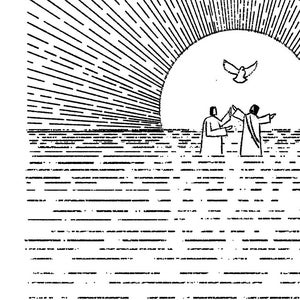 Jesus Baptism DIGITAL DOWNLOAD, Water Baptism Bible Art, Baptized Gift ...