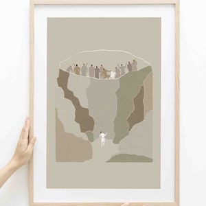 Joseph Thrown Into the Pit DIGITAL DOWNLOAD, Christian Bible Art Modern ...