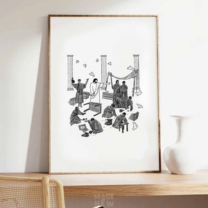Jesus Flipping Table DIGITAL DOWNLOAD, Jesus at the Temple Christian ...