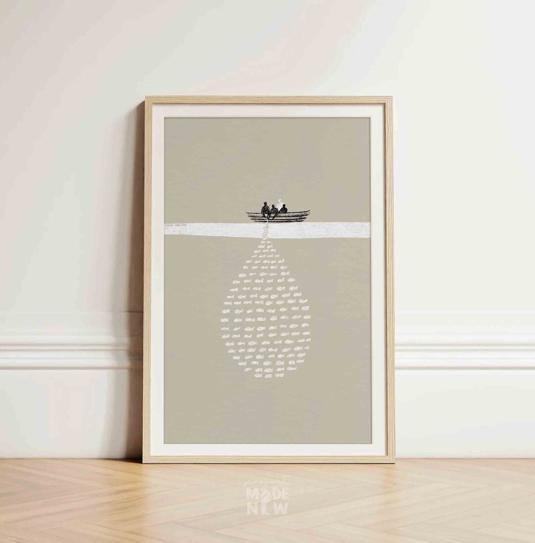 Jesus and the Fisherman DIGITAL DOWNLOAD, Bible Sketches Jesus Bible ...