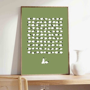 Jesus Leaves the 99 Sheep DIGITAL DOWNLOAD, Bible Sketch Bible Art ...