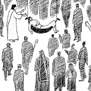 Through the Roof DIGITAL DOWNLOAD, Jesus Healing Paralyzed Man Bible ...