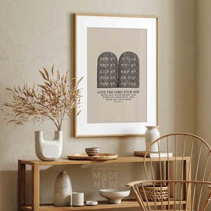 Ten Commandments DIGITAL DOWNLOAD, Jesus Commandment Bible Sketches ...