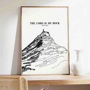 The LORD is My Rock DIGITAL DOWNLOAD, Set of 3 Psalm 18:2 Christian ...