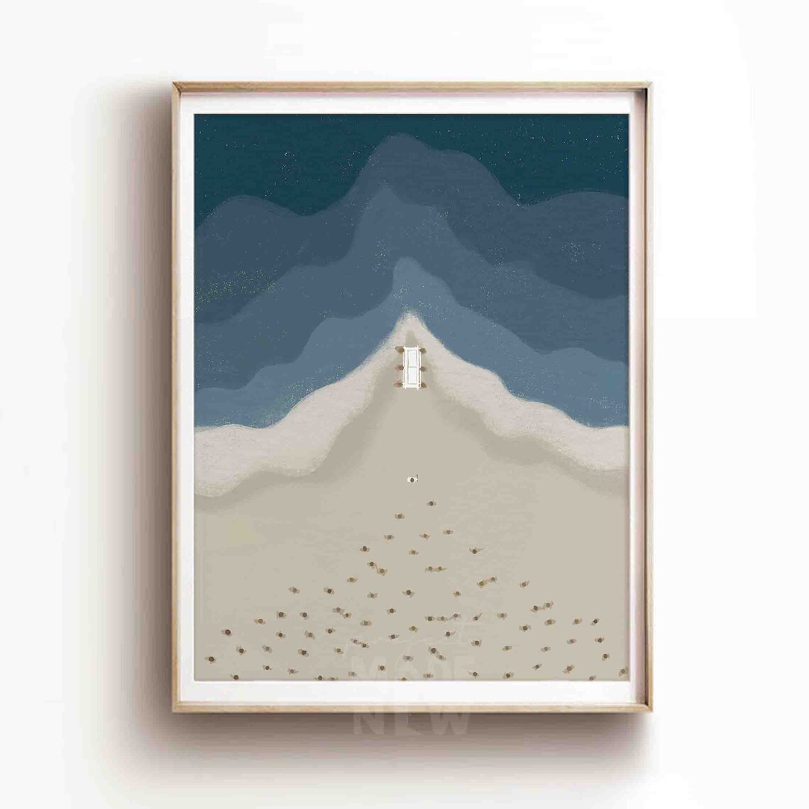Crossing the Jordan DIGITAL DOWNLOAD, Christian Modern Bible Art, Moses ...