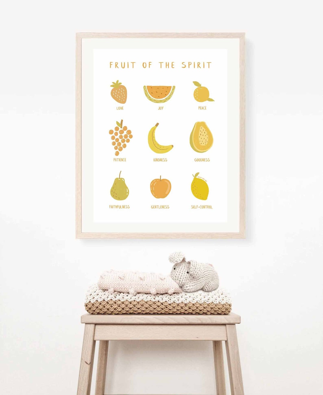 Fruit of the Spirit DIGITAL DOWNLOAD, Love Joy Peace, Christian Bible ...