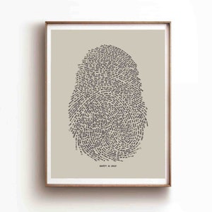 Fingerprint Poster - Etsy