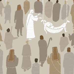 Through the Roof DIGITAL DOWNLOAD, Jesus Healing Paralyzed Man Bible ...