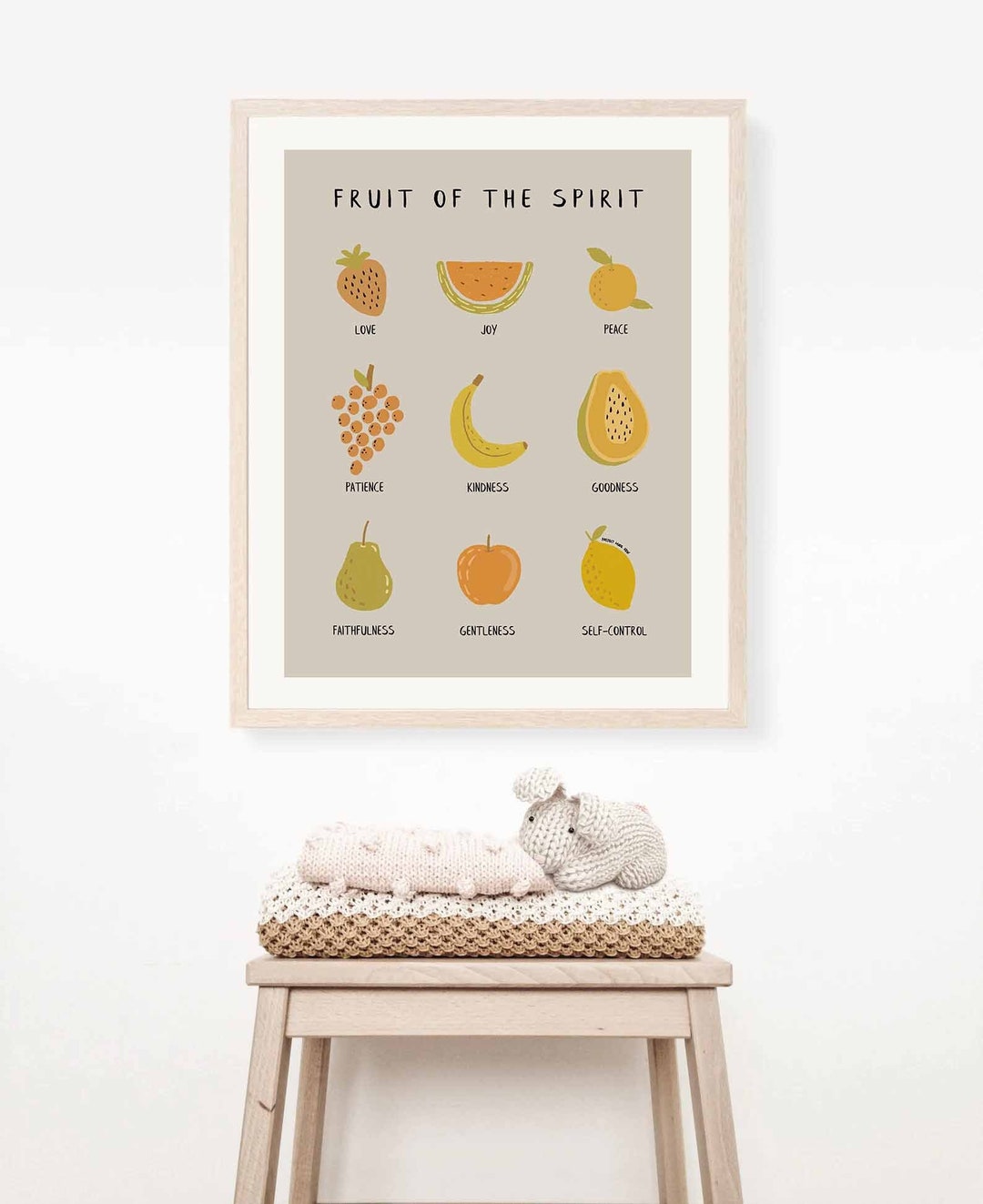 Fruit of the Spirit DIGITAL DOWNLOAD, Love Joy Peace, Christian Bible ...