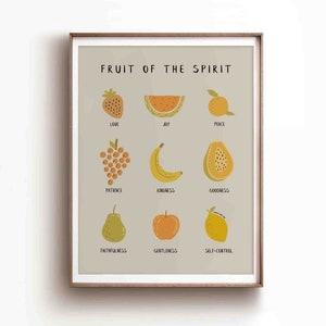 Fruit of the Spirit DIGITAL DOWNLOAD, Love Joy Peace, Christian Bible ...