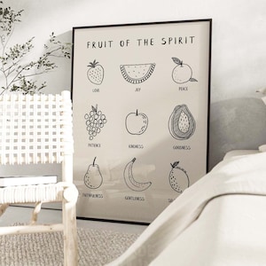 Fruit of the Spirit DIGITAL DOWNLOAD, Love Joy Peace, Christian Bible ...