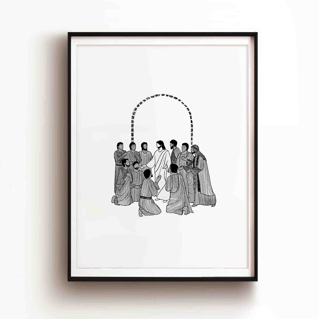 Jesus Christ Post Resurrection Appearance DIGITAL DOWNLOAD, Apostles ...