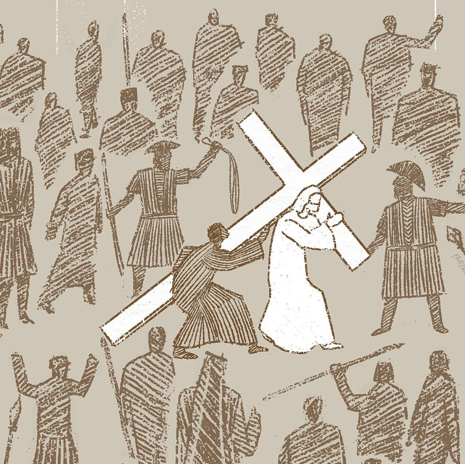 Jesus Christ Carrying the Cross DIGITAL DOWNLOAD, Jesus Crucifixion ...