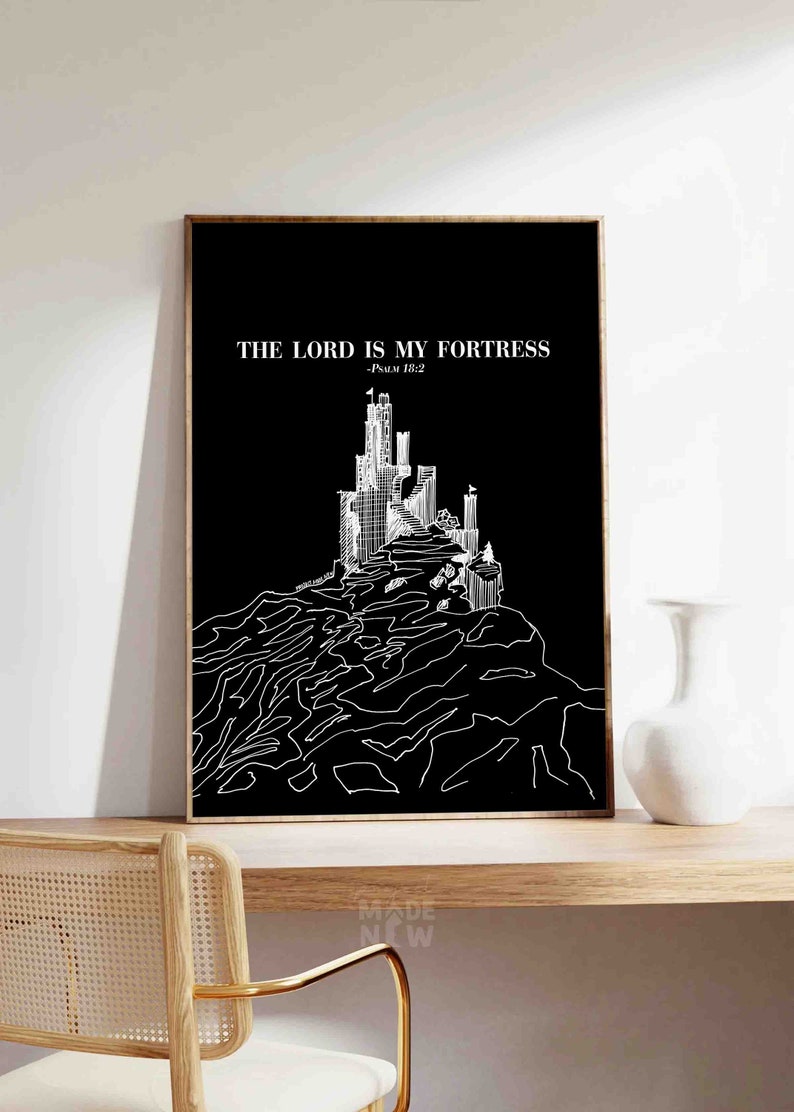 The LORD is My Rock DIGITAL DOWNLOAD, Set of 3 Psalm 18:2 Christian ...