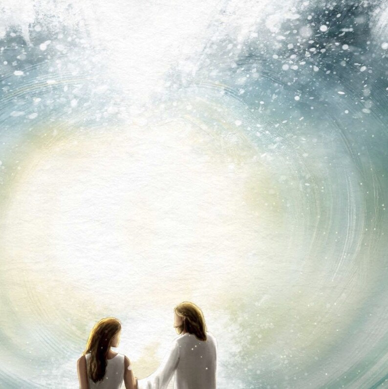 Way Maker Jesus Red Sea Painting Jesus and Woman Print - Etsy