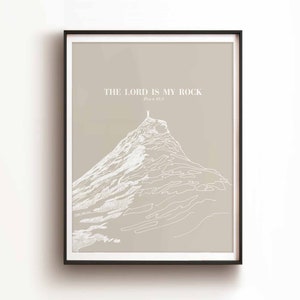 The LORD is My Rock DIGITAL DOWNLOAD, Set of 3 Psalm 18:2 Christian ...