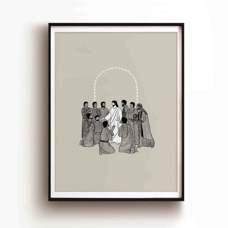 Jesus Christ Post Resurrection Appearance DIGITAL DOWNLOAD, Apostles ...