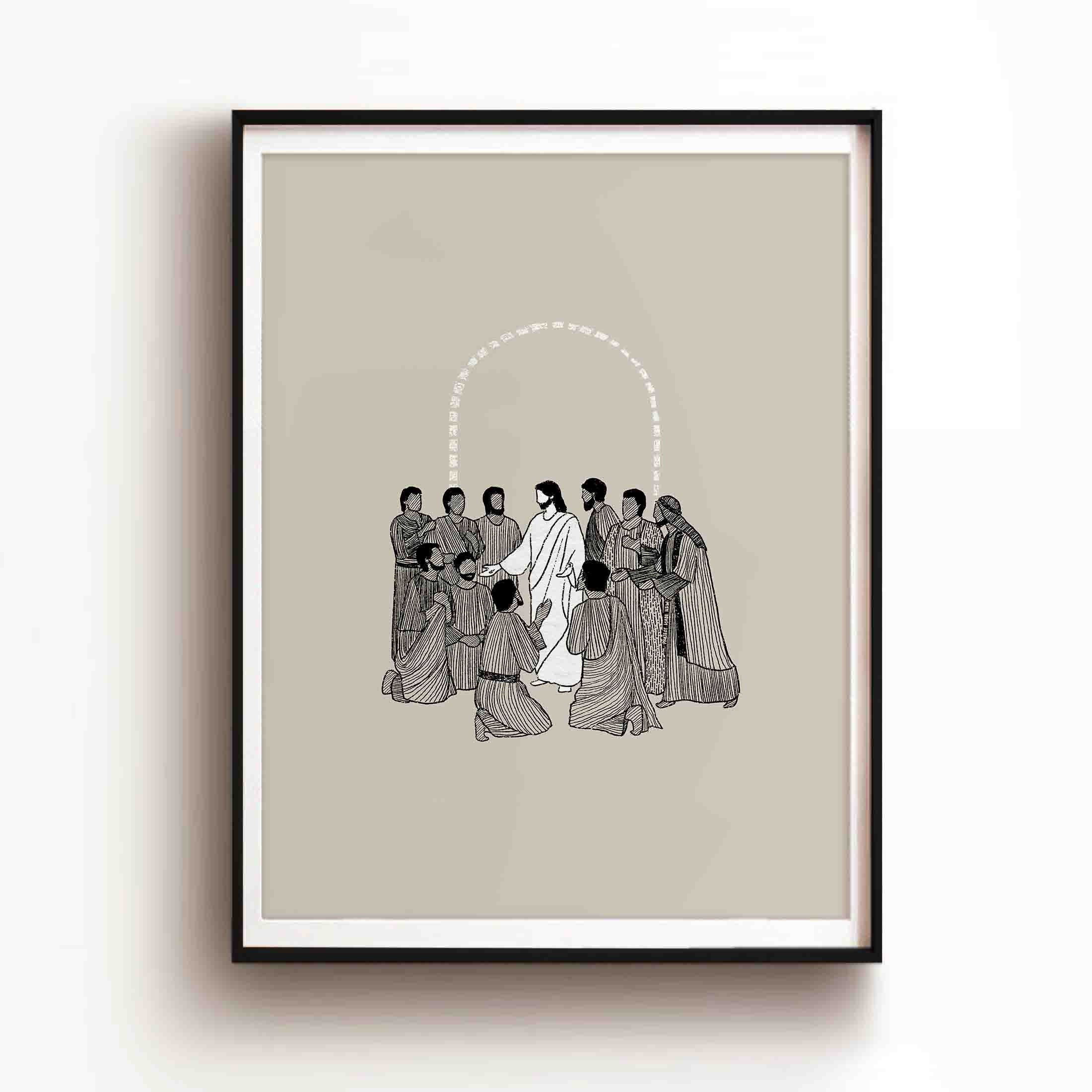 Jesus Christ Post Resurrection Appearance DIGITAL DOWNLOAD, Apostles ...