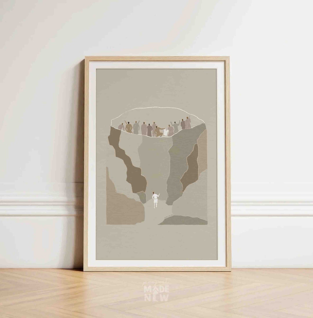 Joseph Thrown Into the Pit DIGITAL DOWNLOAD, Christian Bible Art Modern ...