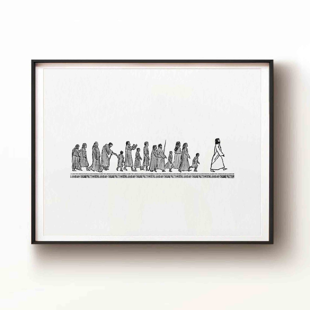 Follow Jesus Christ DIGITAL DOWNLOAD Come Follow Me Bible Art ...