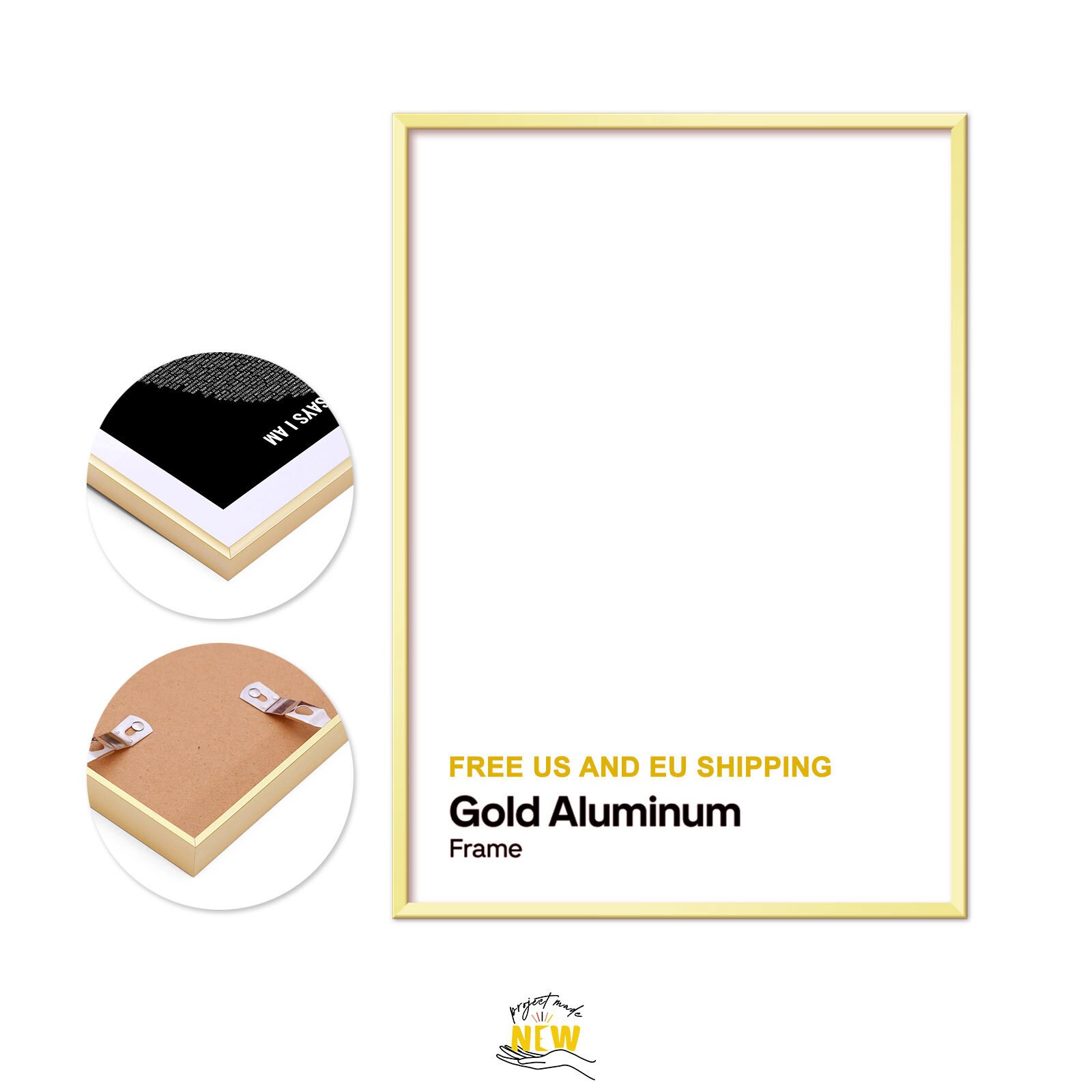 Gold Aluminum Metal Frame Thin Simple Frame Photo Picture | Etsy