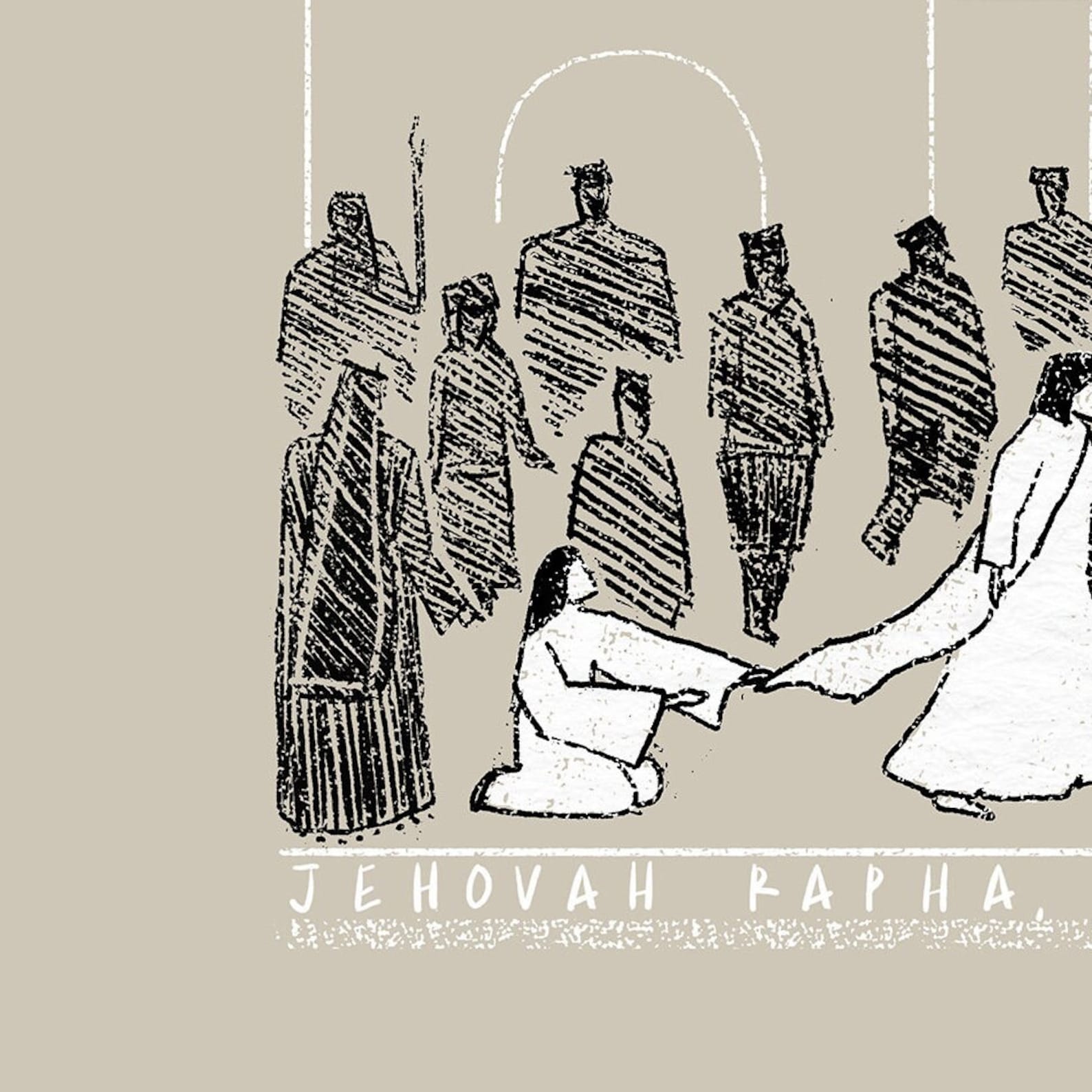 Jehovah Rapha DIGITAL DOWNLOAD, Woman Touches Jesus Healing Bible Art ...