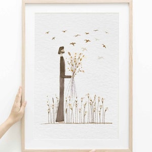 Lilies of the Field Birds in the Air DIGITAL DOWNLOAD, Christian Modern ...