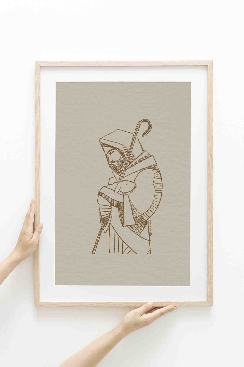 Jesus Christ Portrait DIGITAL DOWNLOAD Good Shepherd Art - Etsy