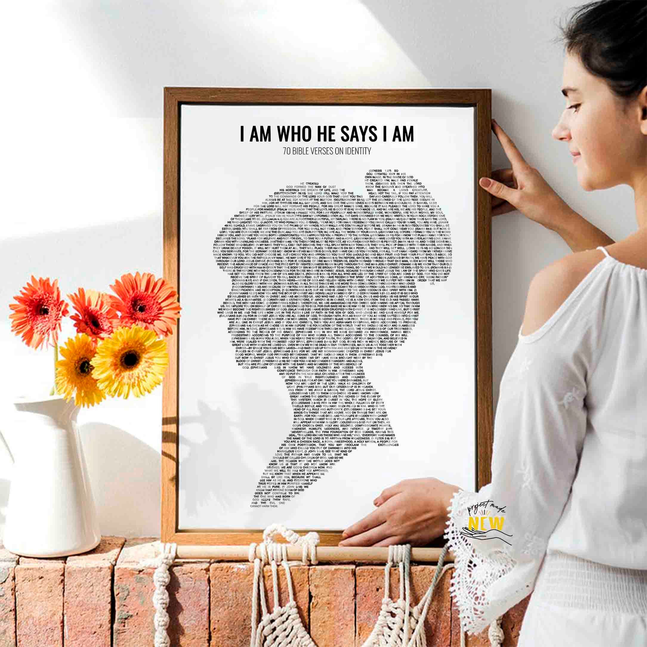 Christian Woman Fingerprint 70 Bible Verses on Identity, Christ, Bible ...