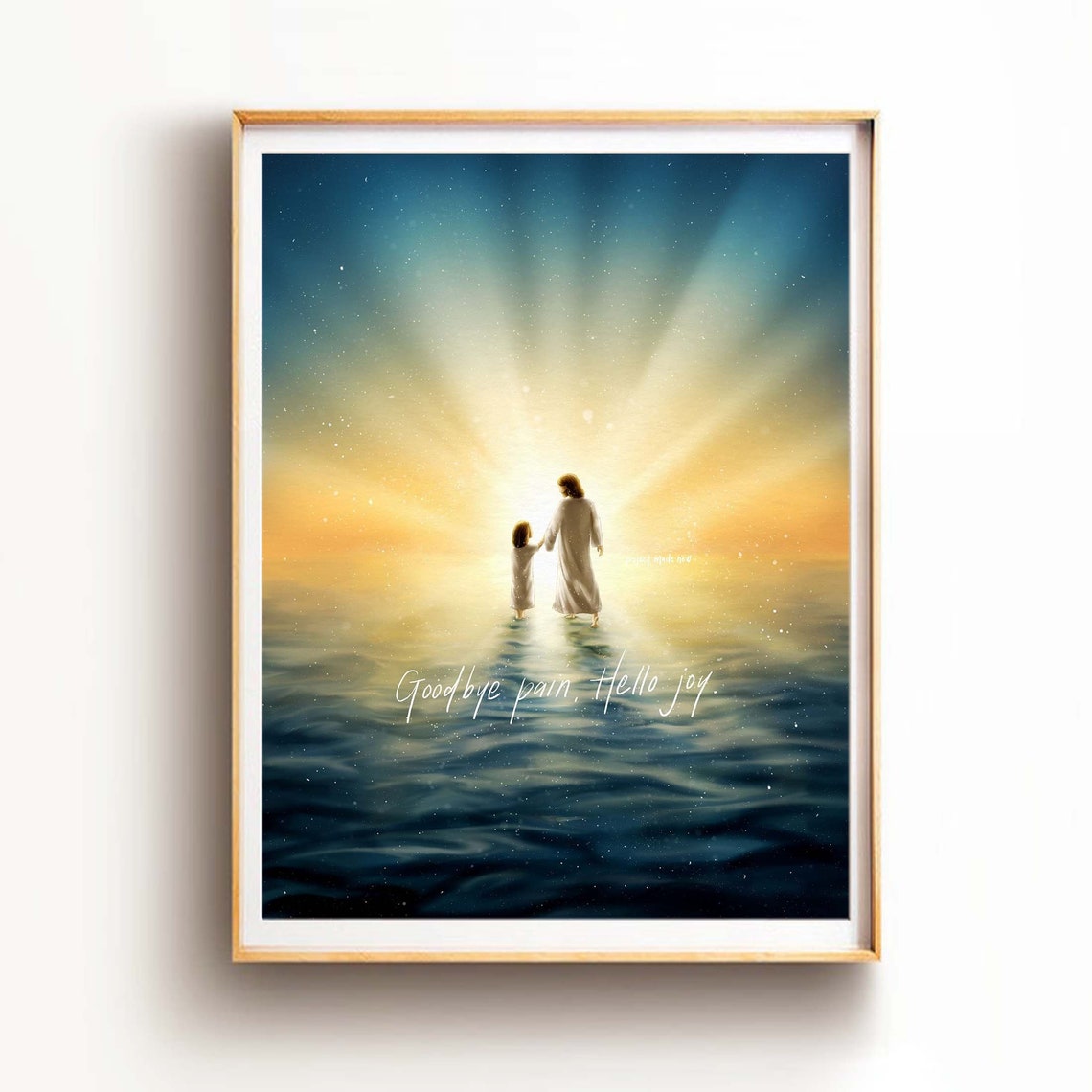 Christian DIGITAL DOWNLOAD PRINTABLE, Jesus Horizon Painting Art, Bible ...
