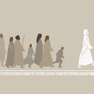 Follow Jesus Christ DIGITAL DOWNLOAD Come Follow Me Bible Art ...