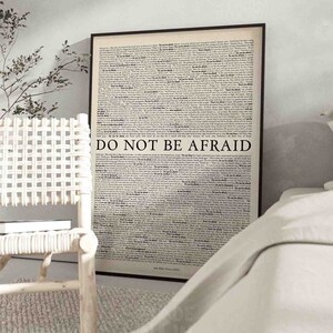 Do Not Be Afraid Bible Verses on Fear DIGITAL DOWNLOAD Christian Wall ...